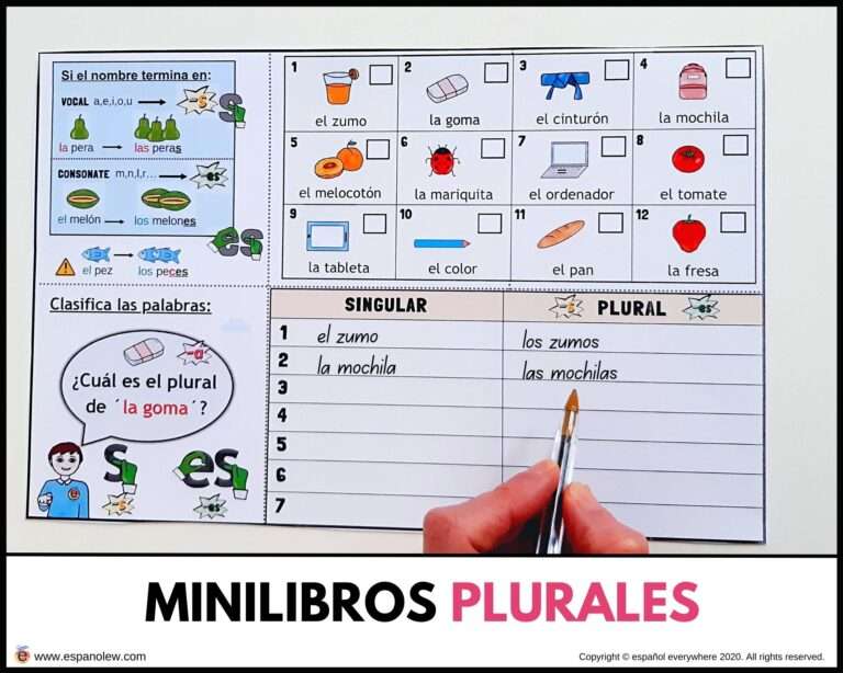 Concordancia género y número. Actividades, jugos y recursos didácticos.