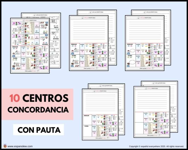 | 🌈Concordancia de sustantivos. Números, vocabulario y colores.