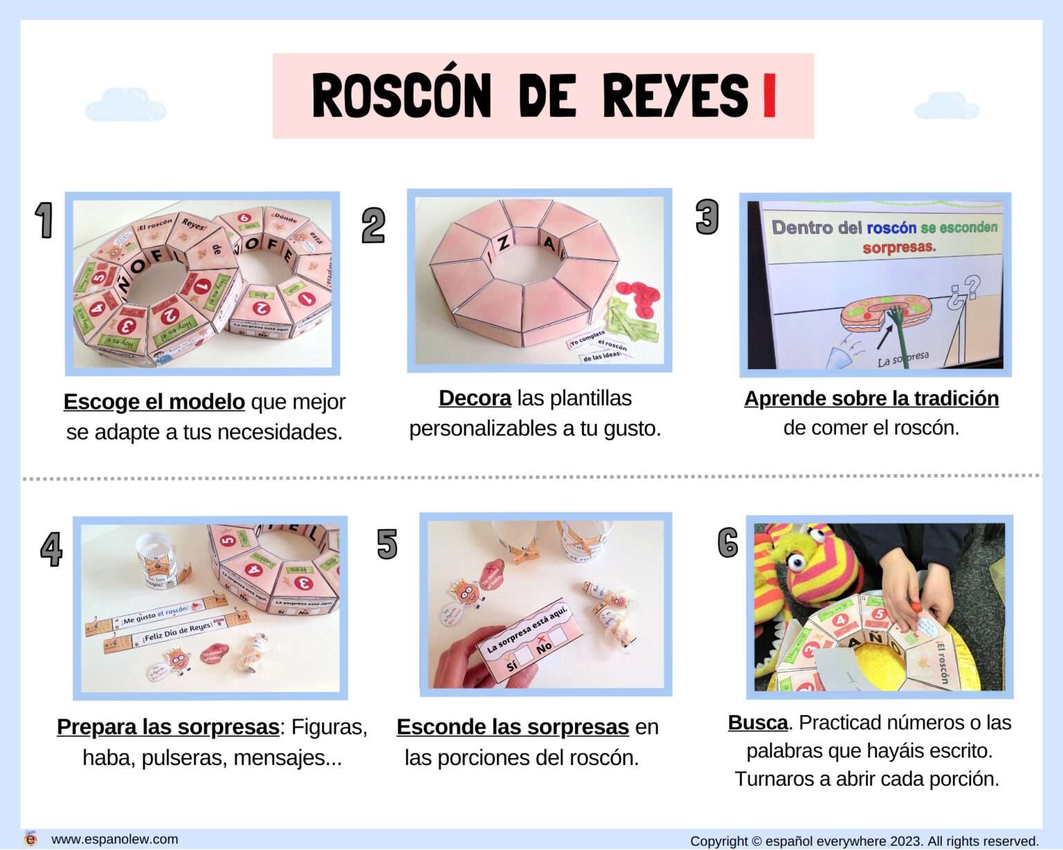 👑EL ROSCÓN DE REYES. Actividades y manualidades con niños para el Día ...