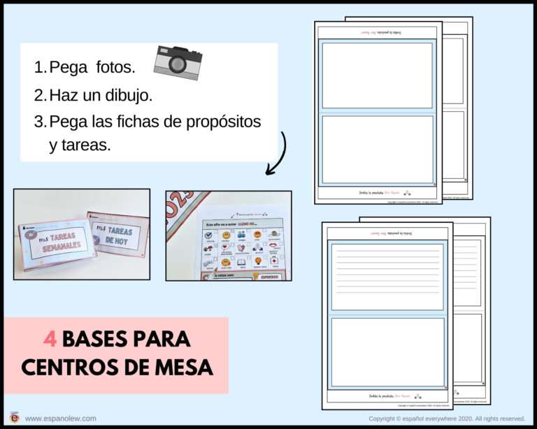 Bases para crear un centro de mesa. Actividades para la clase de ... Bases para crear un centro de mesa. Actividades para la clase de ...