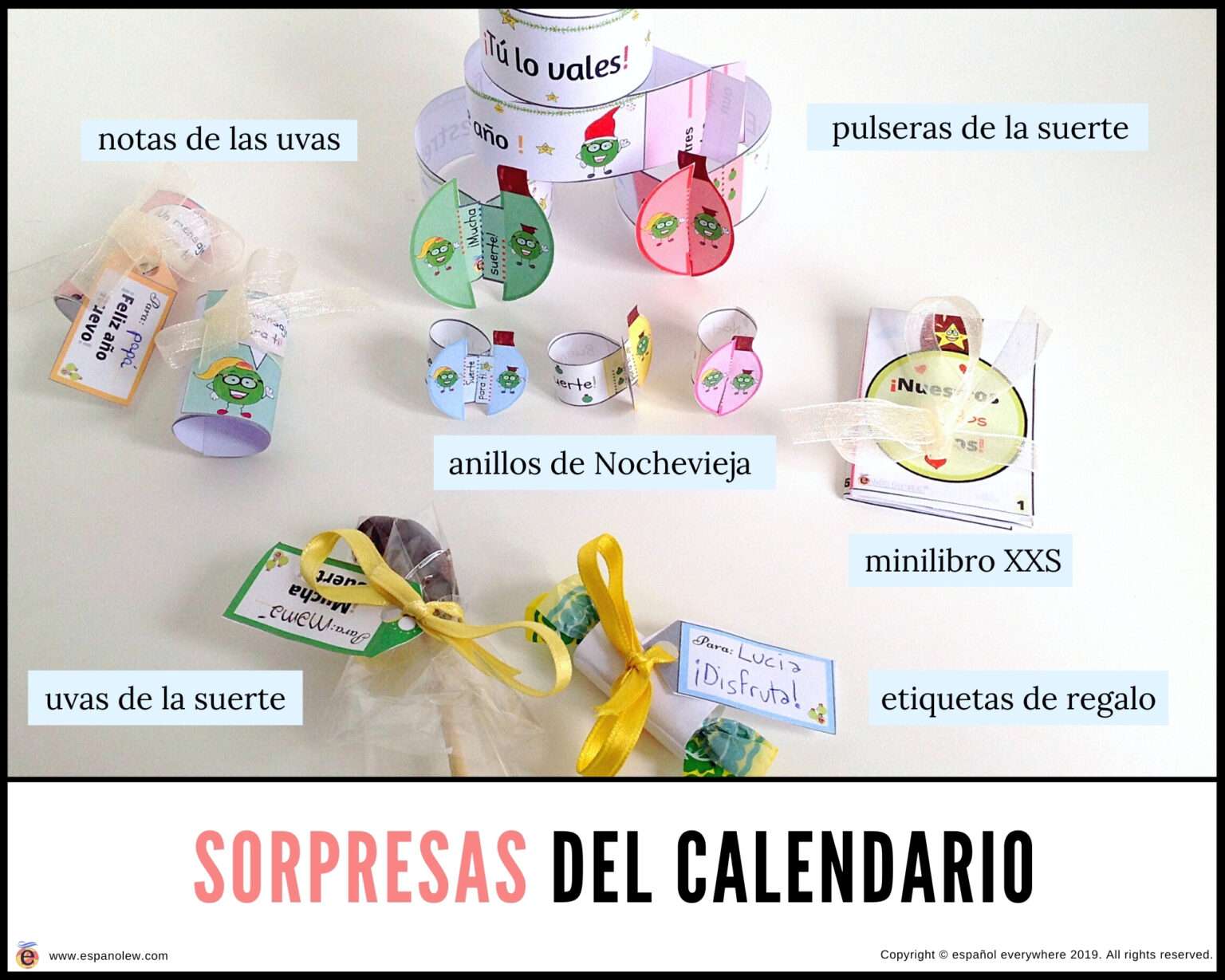 🍇 EL CALENDARIO DE NOCHEVIEJA- Actividades para Navidad con niños