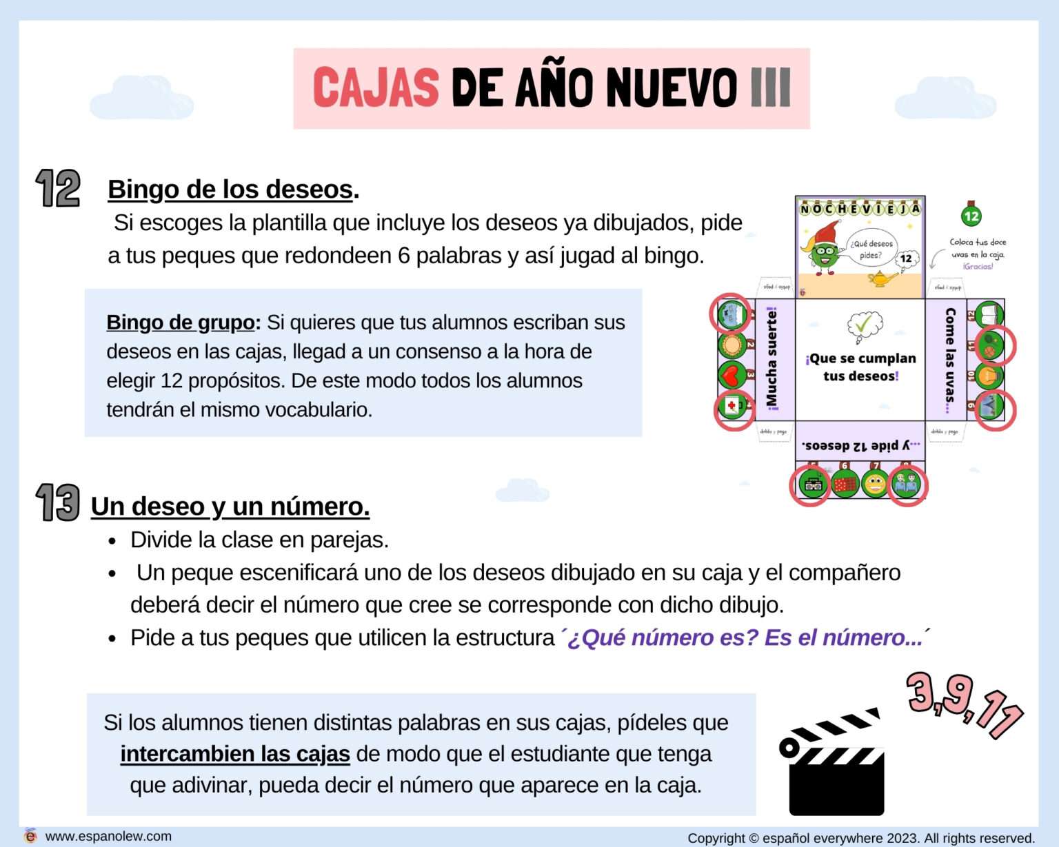 🎉 CAJAS DE LOS DESEOS- Juegos y manualidades para Nochevieja y Año Nuevo.