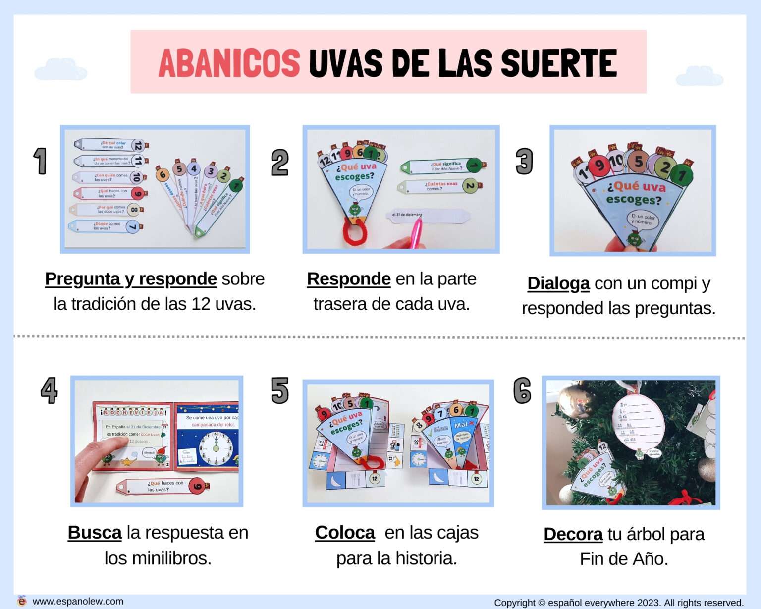 🍇12 UVAS DE LA SUERTE. Ideas para Nochevieja con niños