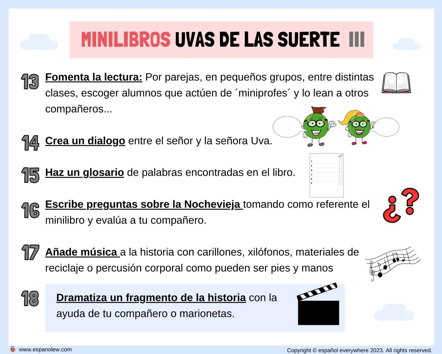 🍇12 UVAS DE LA SUERTE. Ideas para Nochevieja con niños