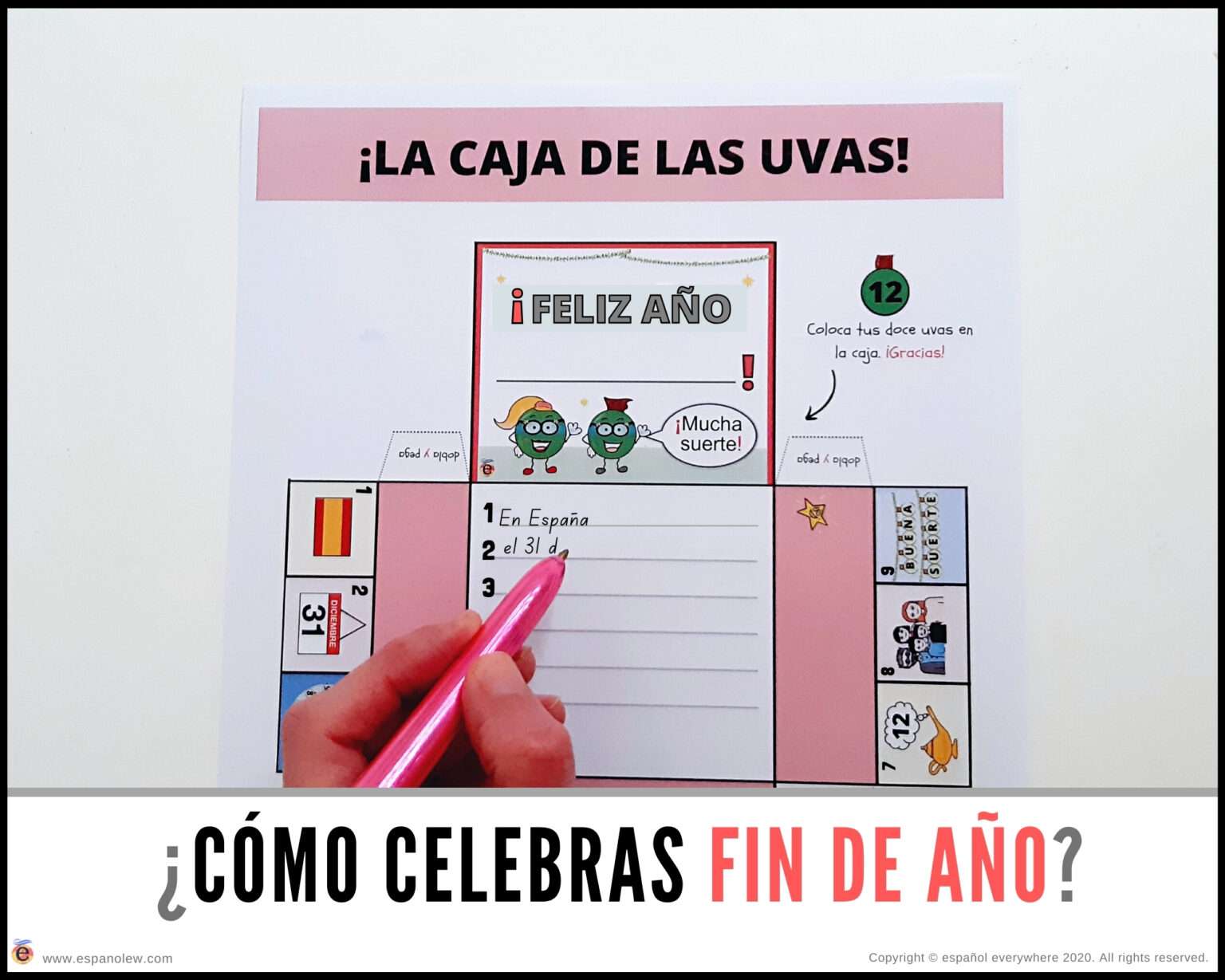 🍇12 UVAS DE LA SUERTE. Ideas para Nochevieja con niños