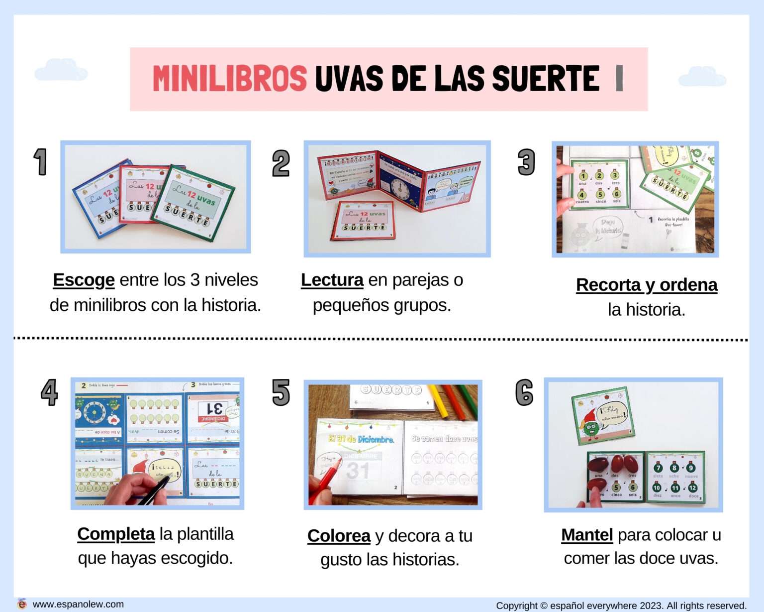 🍇12 UVAS DE LA SUERTE. Ideas para Nochevieja con niños