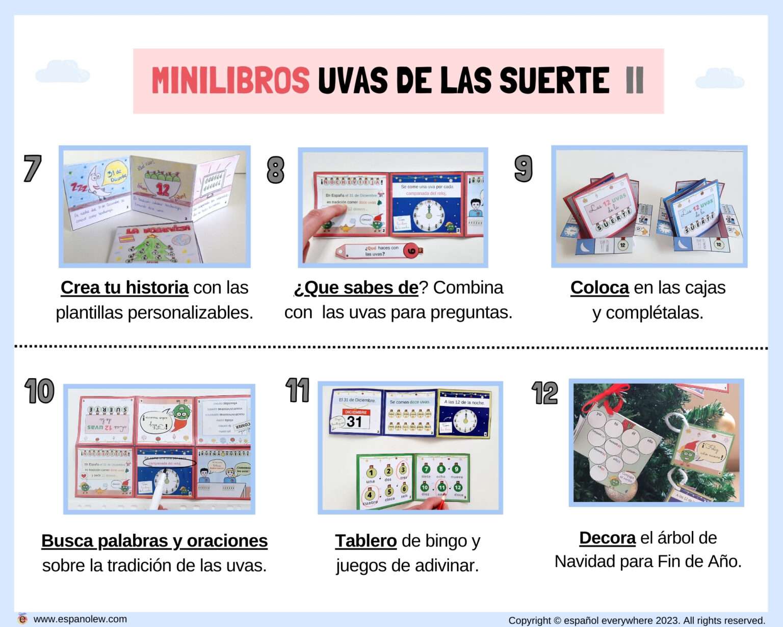 🍇12 UVAS DE LA SUERTE. Ideas para Nochevieja con niños