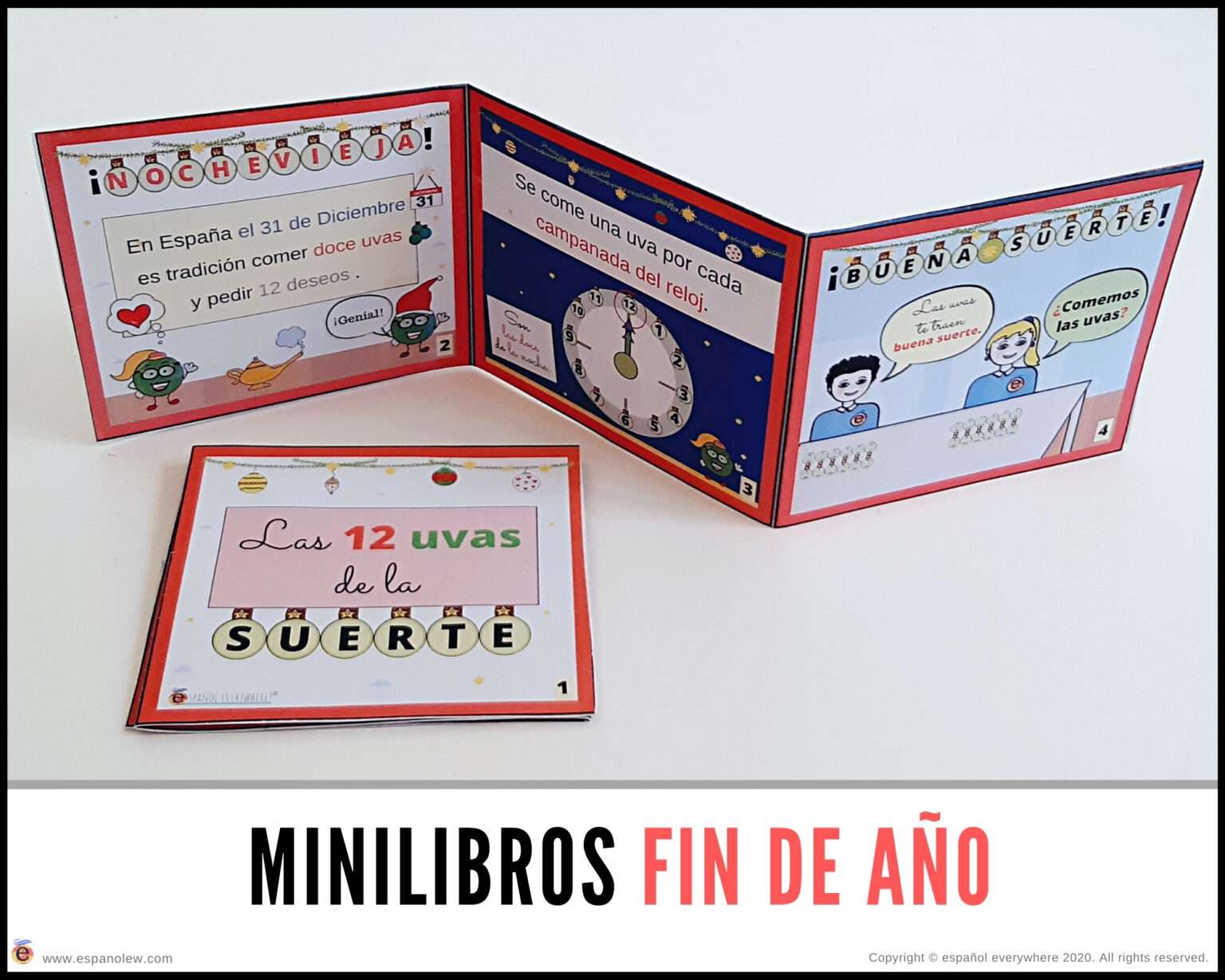 🍇12 UVAS DE LA SUERTE. Ideas para Nochevieja con niños