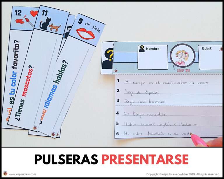 Actividades para presentarse. Clase de español para niños. Ideas para ...