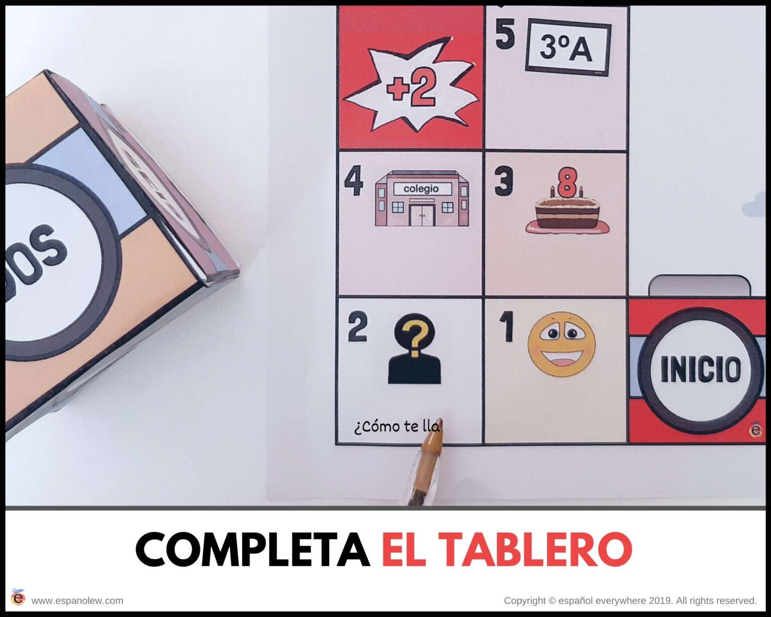Juego de mesa para presentarse en clase de español con niños. Ideas ...