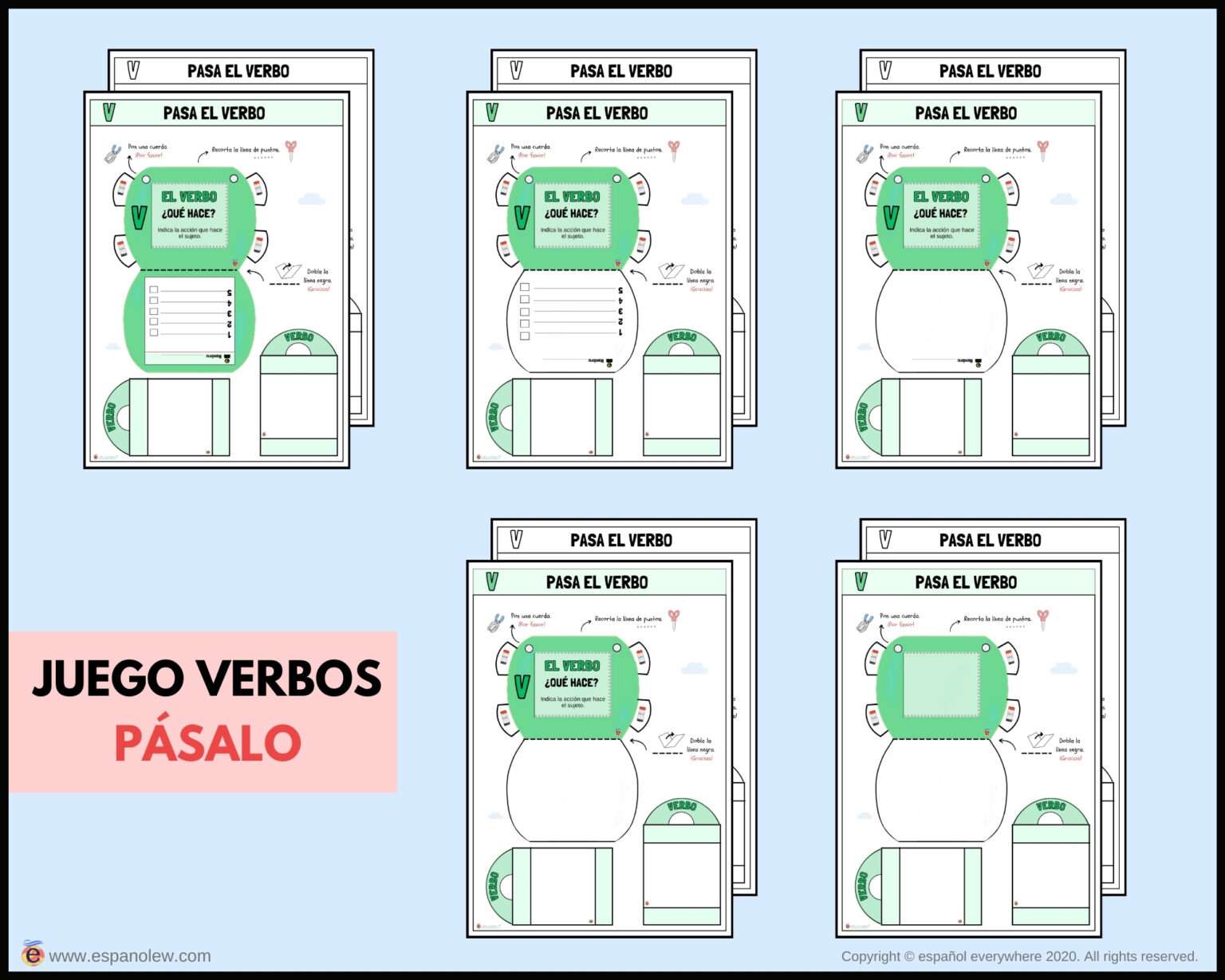 Juegos para practicar verbos. Qué es un verbos. Actividades con verbos ...
