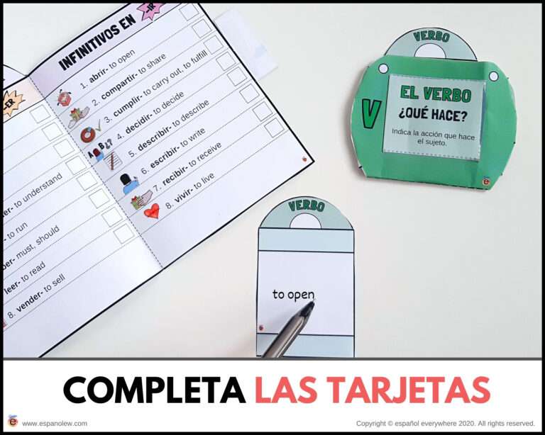 💻 ´Cuelga-verbos II´- Actividades, juegos y minilibros con verbos ...