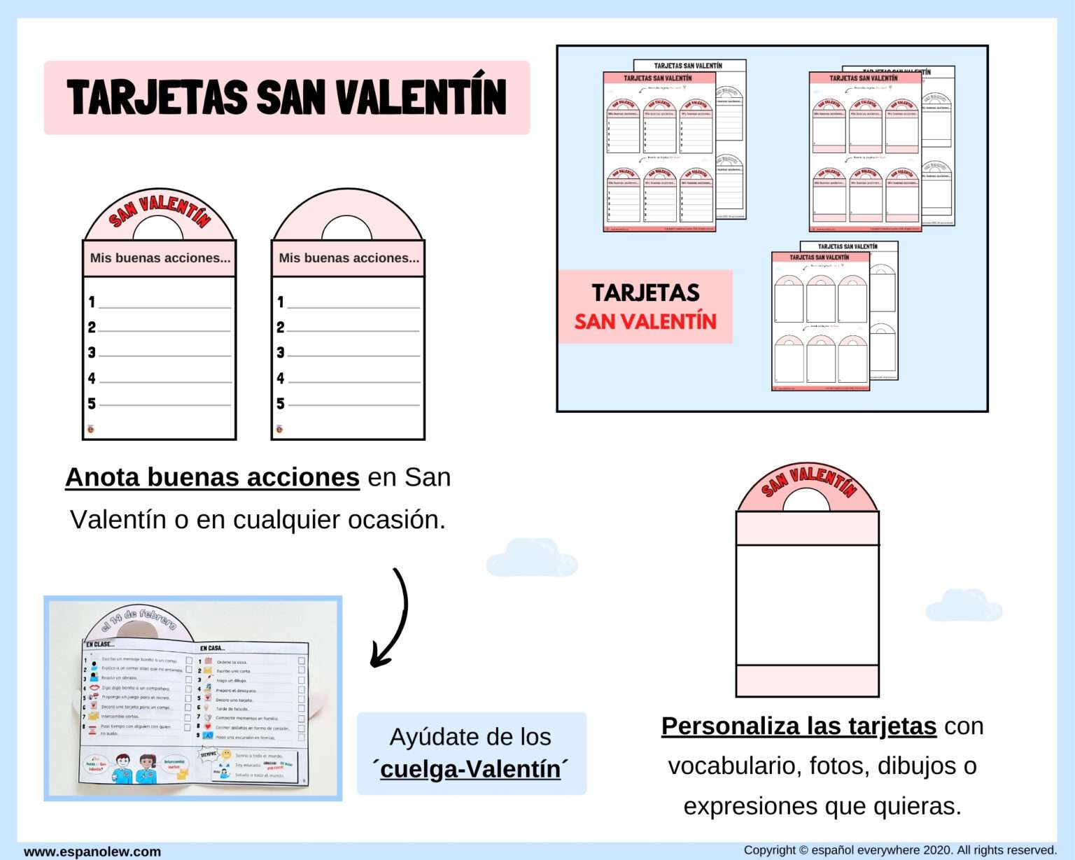 💻 Pack ´CUELGA-VALENTÍN´. Buenas acciones para el día de San Valentín ...