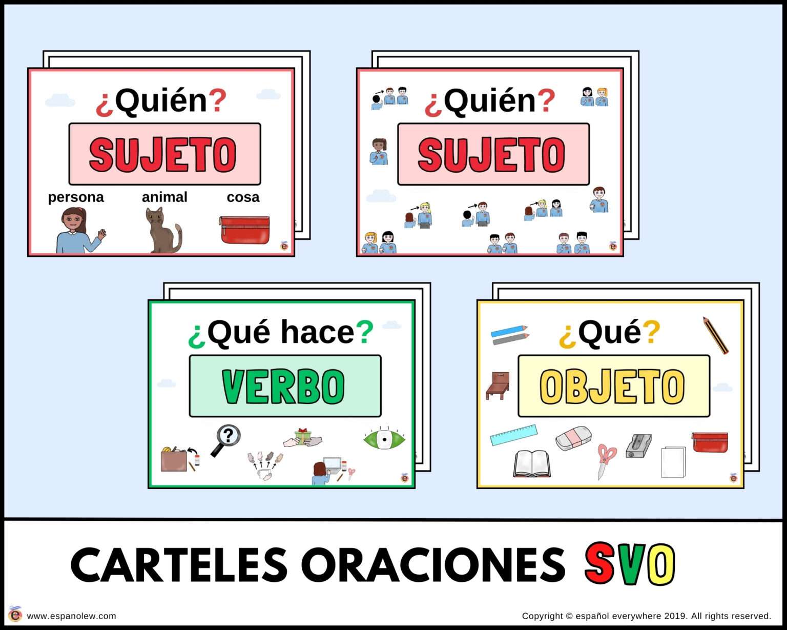 Actividades y juegos con partes de la oración. Cómo formar oraciones ...