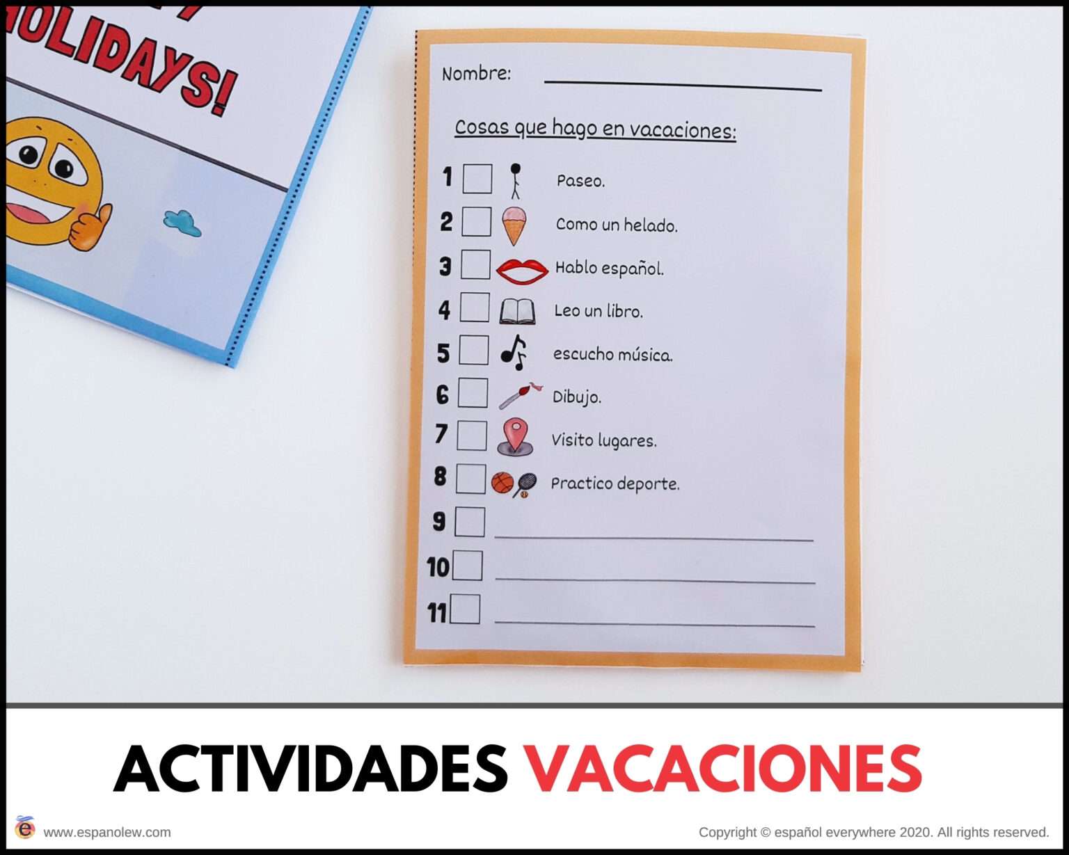 Actividades de final de curso. End of school year activities. Regalo ...