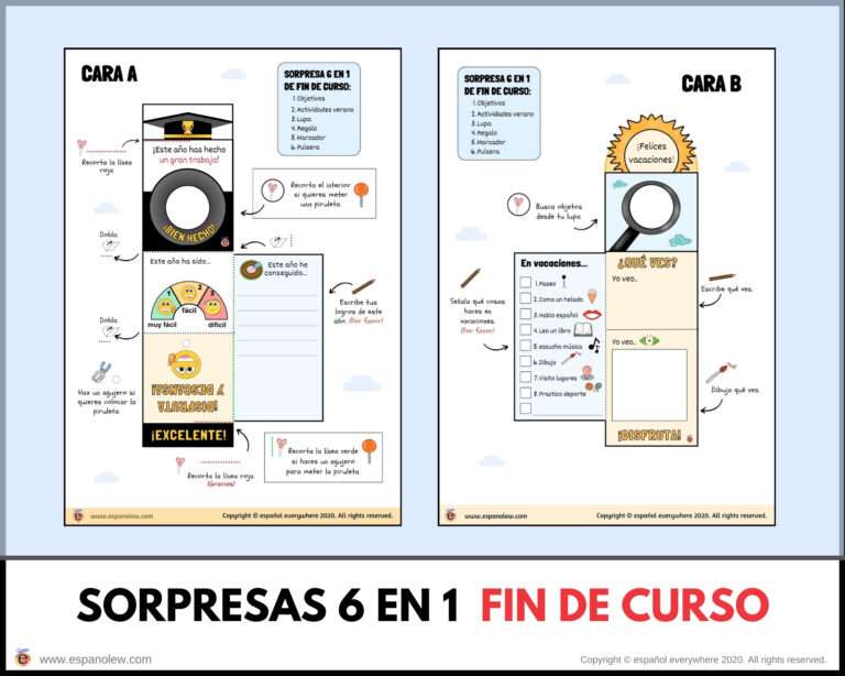 💻 Actividades para FIN DE CURSO- 🎉Certificados, claquetas, fichas y juegos
