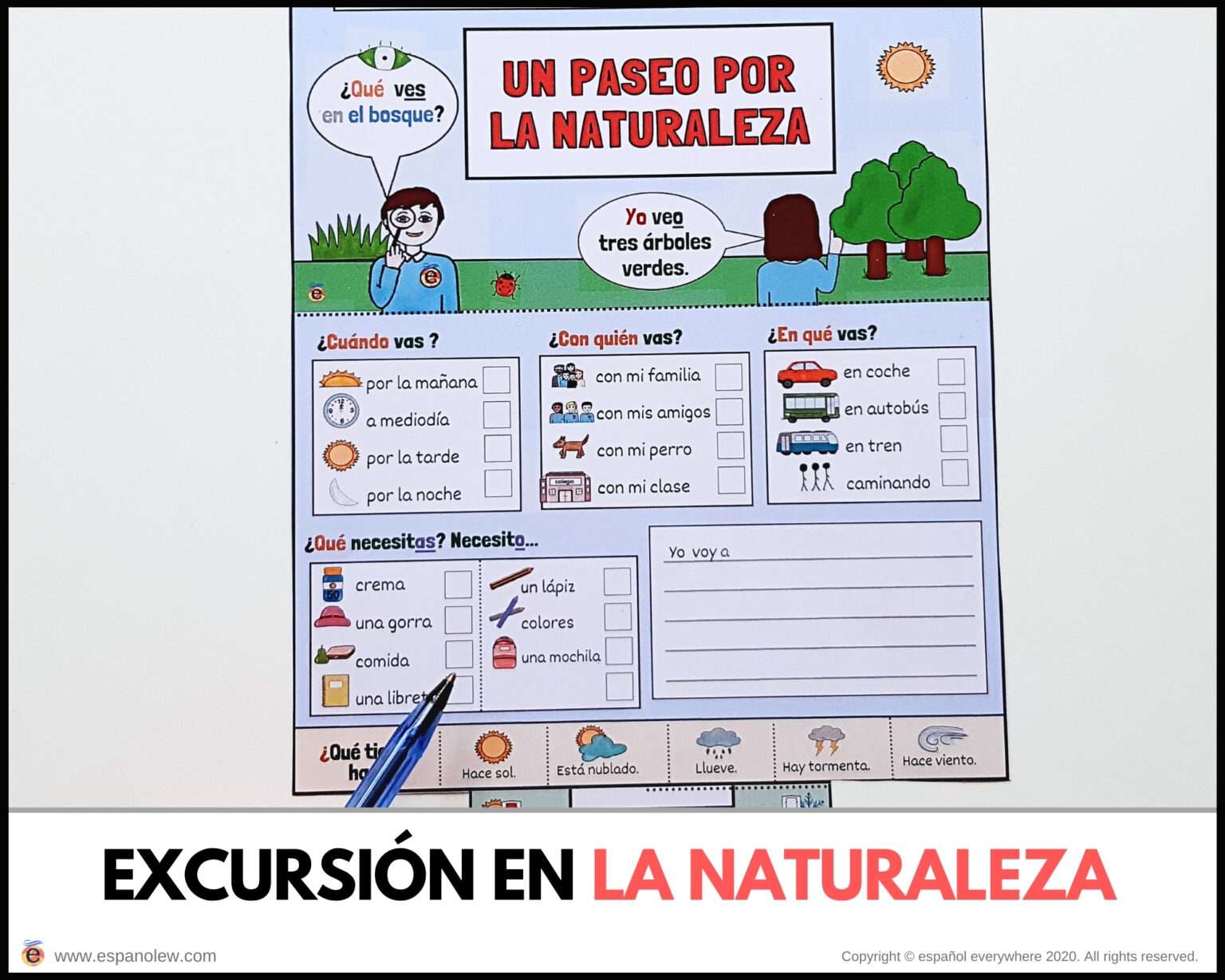 🔎Excursión en la naturaleza. Actividades para el Día de la Tierra.