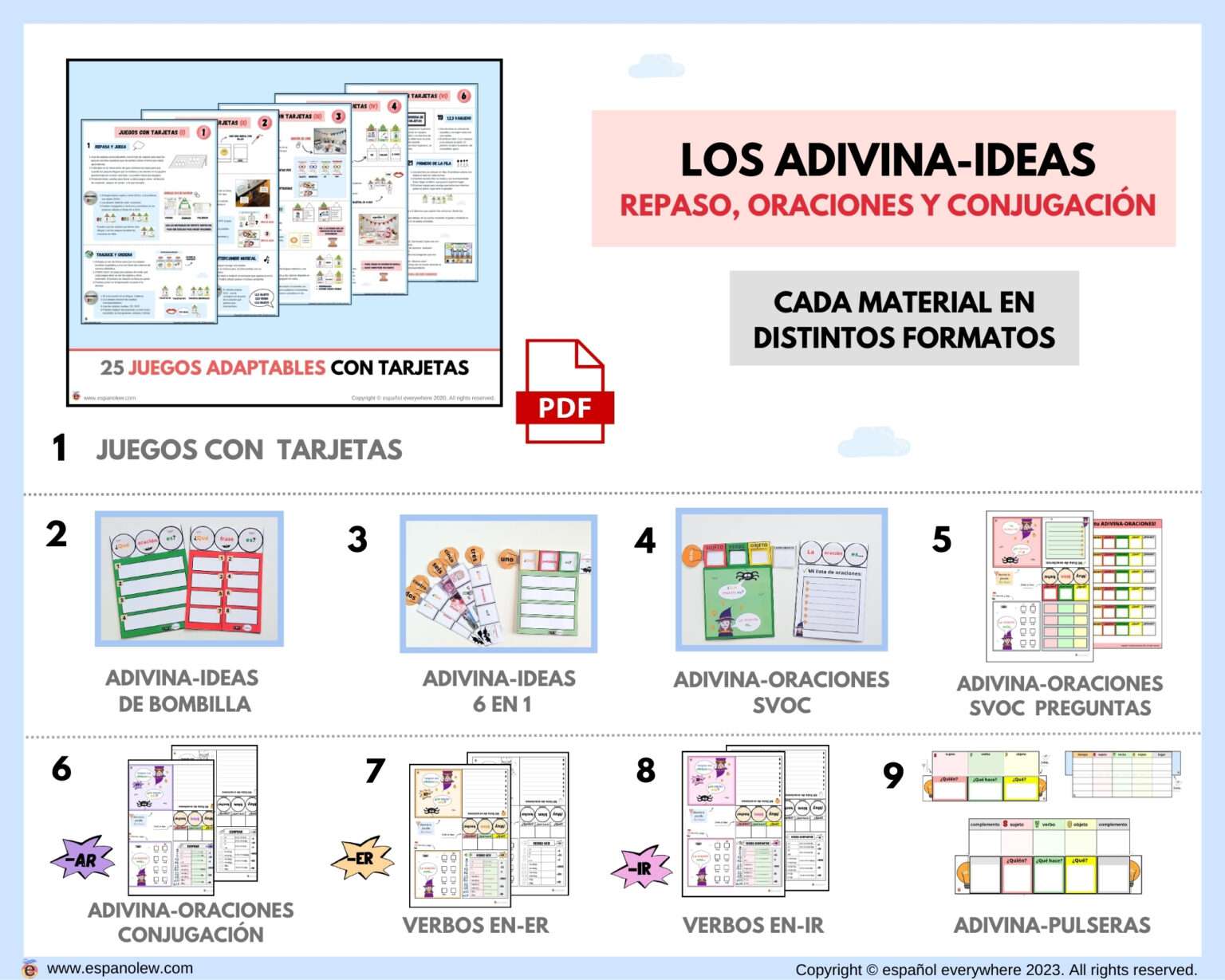 Cómo formar oraciones en clase de español con niños. Activiades y ...