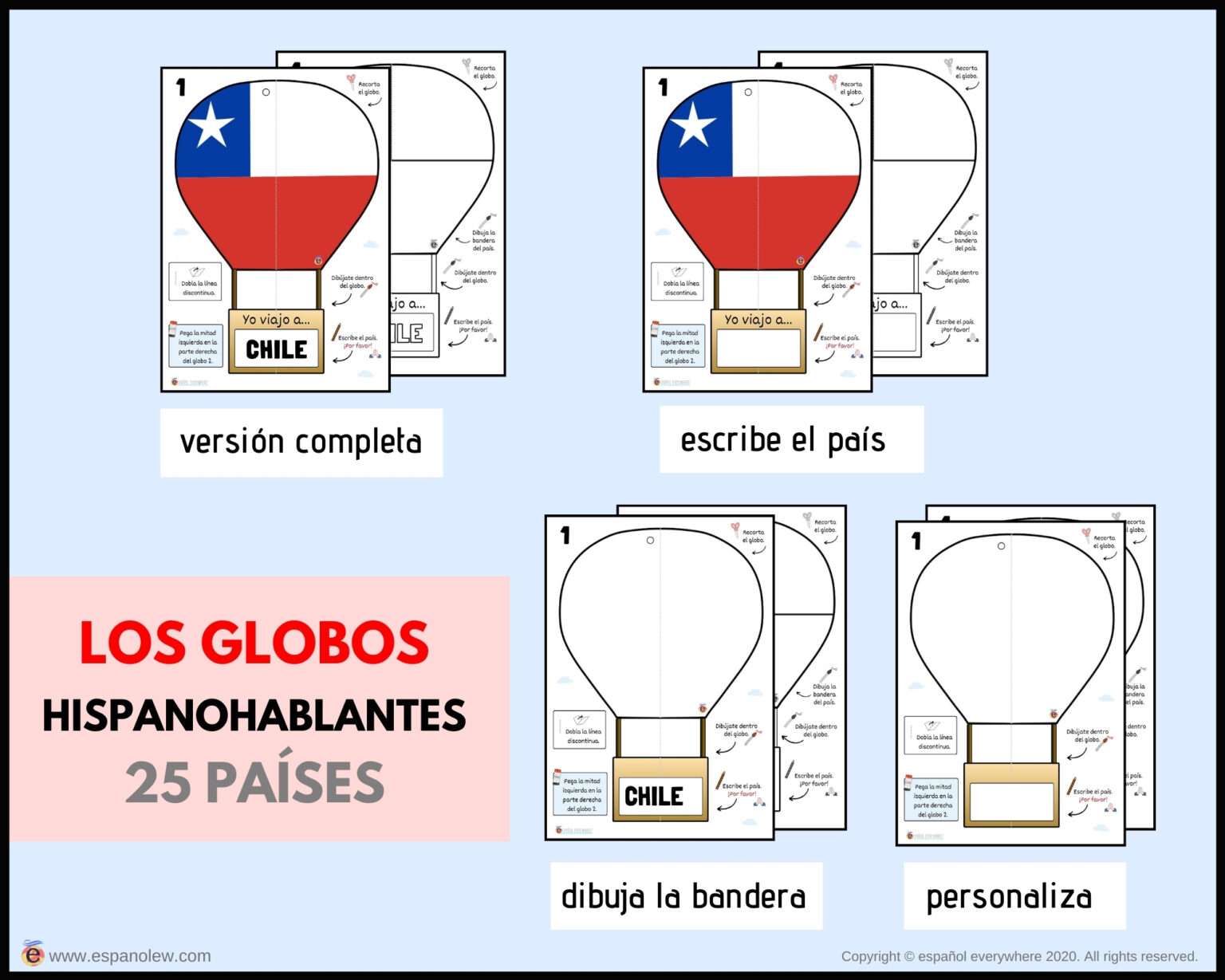 Mes de la Herencia Hispana. Países de habla hispana. Actividades y ...