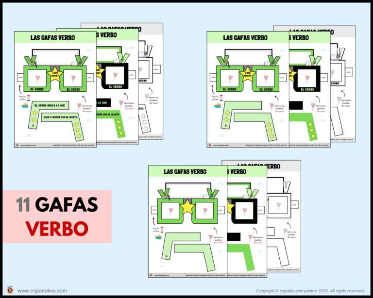 Actividades y juegos con verbos y conjugación. Gramática y partes de la ...