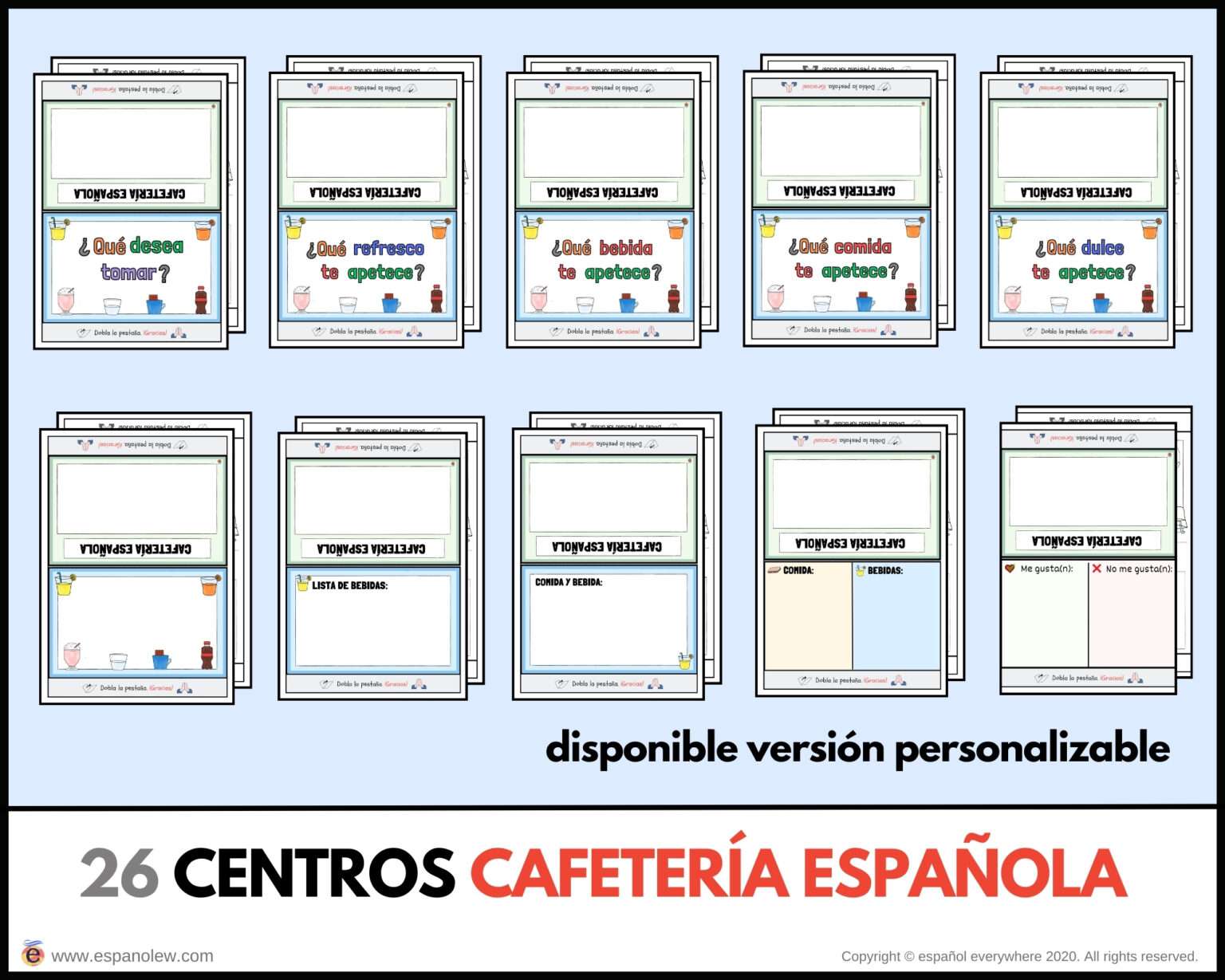 Clase de español Pedir en un bar en español ELE. Un diálogo en la ...