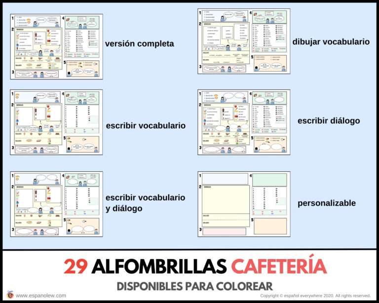 💡Juego de rol ´EN LA CAFETERÍA´. Clase de español para niños.