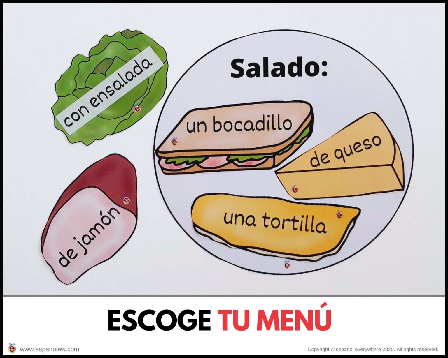 💡Juego de rol ´EN LA CAFETERÍA´. Clase de español para niños.