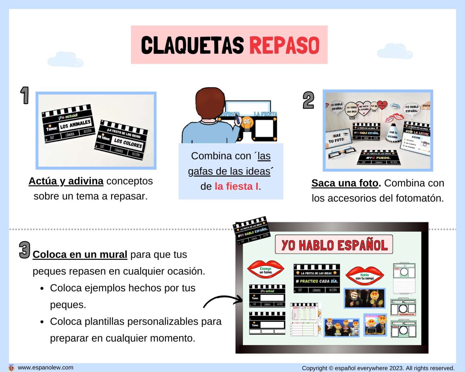 💡´La Fiesta De Las Ideas´. Aprende y repasa español.