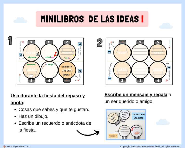 💡´La Fiesta De Las Ideas´. Aprende y repasa español.