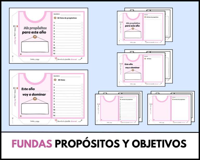 Objetivos del año. Actividaes para la vuelta al cole. Mis metas y ...