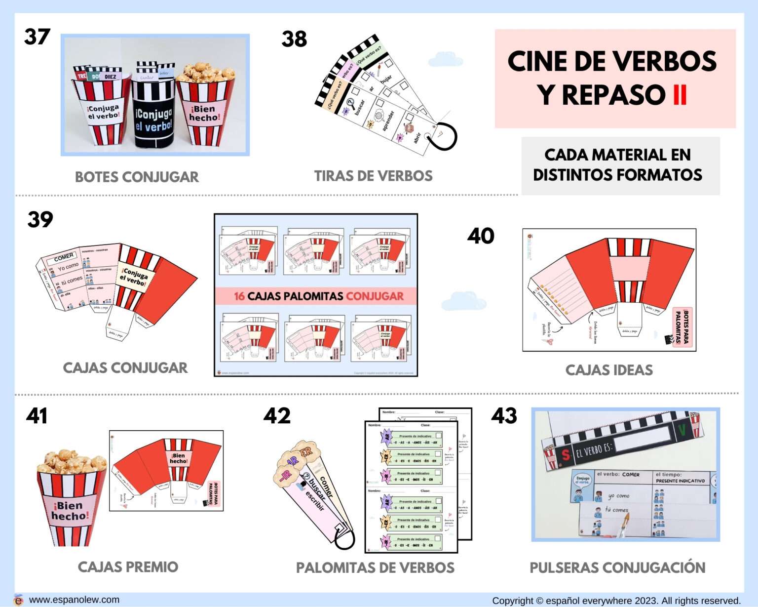 🎬´El amigo actor´. Actividades de repaso. VERBOS Y VOCABULARIO Fiesta ...