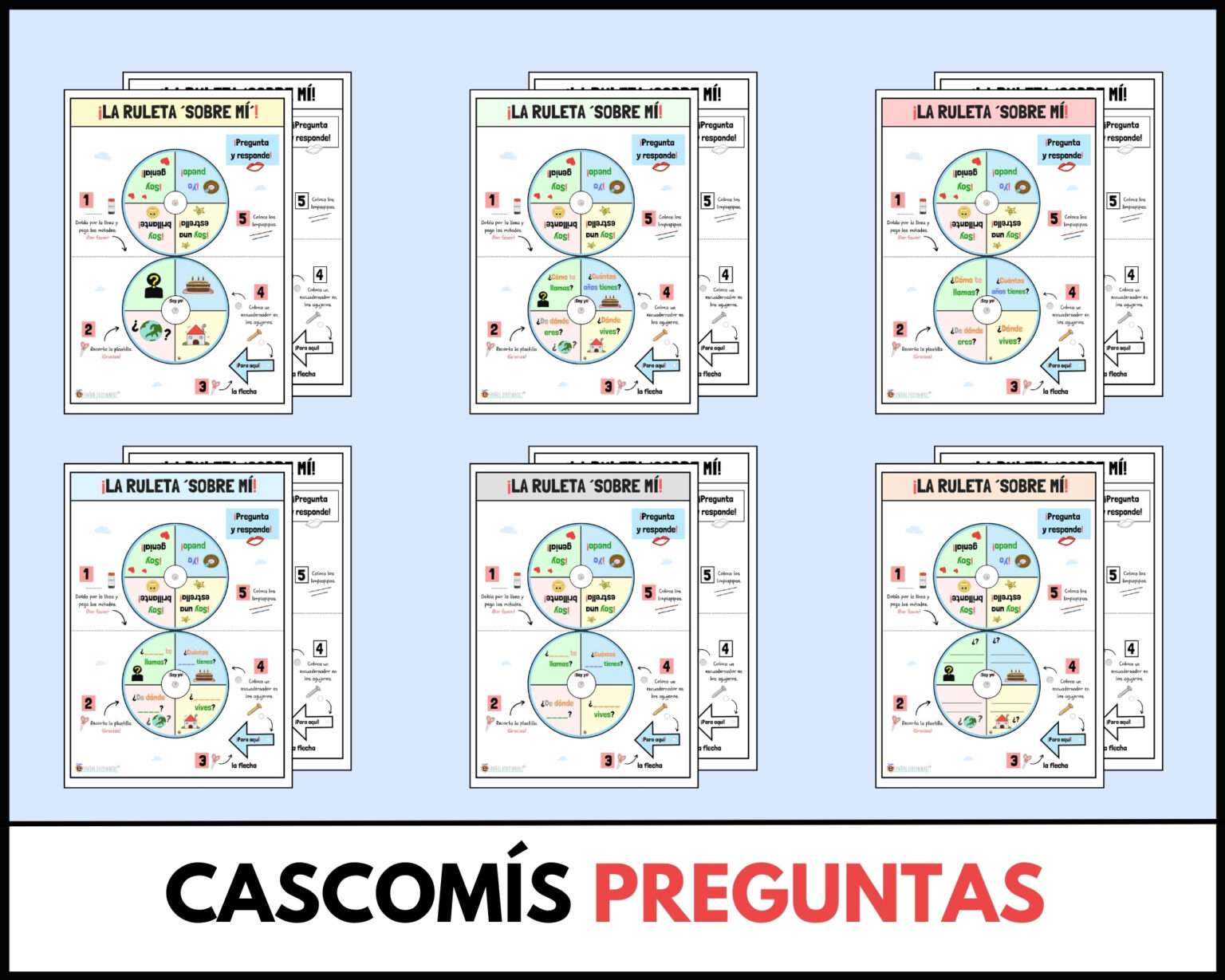 Actividades y juegos para presentarse. Todo sobre mí. Ideas para la ...