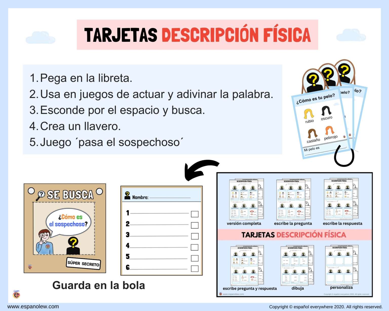 Cómo se hace una descripción física de una persona. La descripción ...