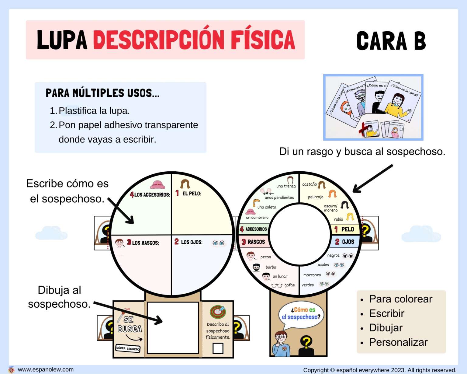 Cómo se hace una descripción física de una persona. La descripción ...