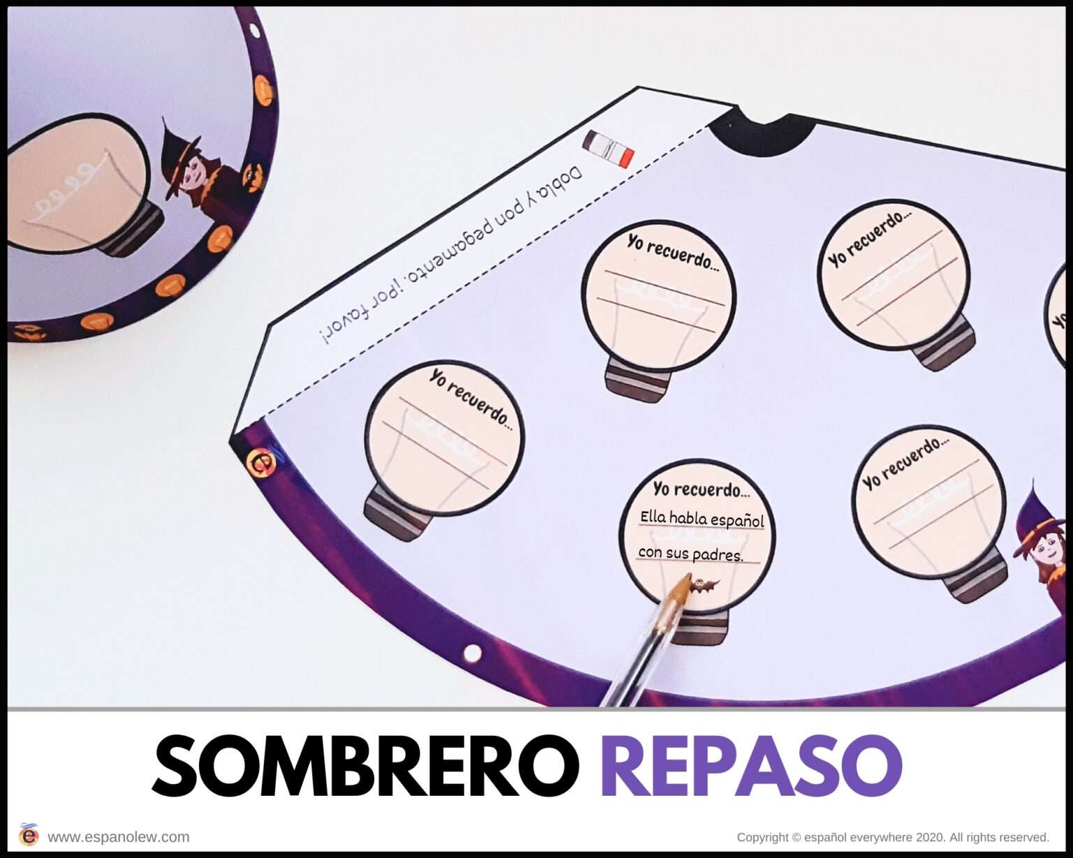 Actividades de repaso para repasar cualquier tema. Clase de español con ...
