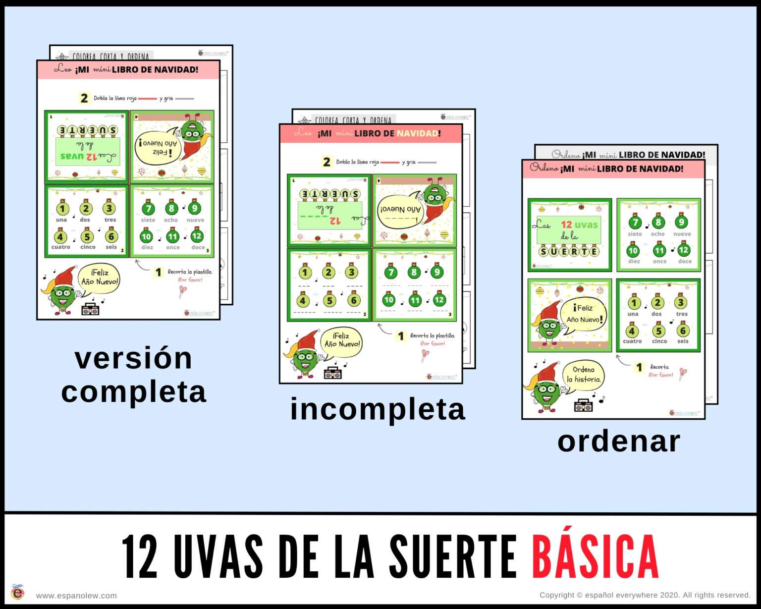 🍇12 UVAS DE LA SUERTE. Ideas para Nochevieja con niños
