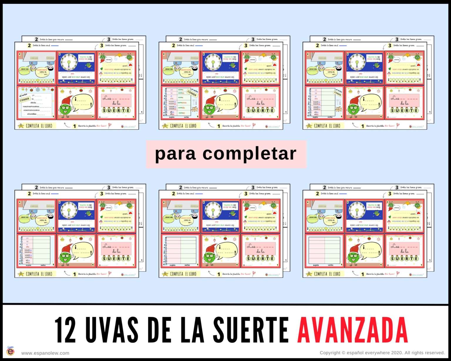 💻 Las 12 uvas de la suerte (I). NOCHEVIEJA Y AÑO NUEVO. Números ...