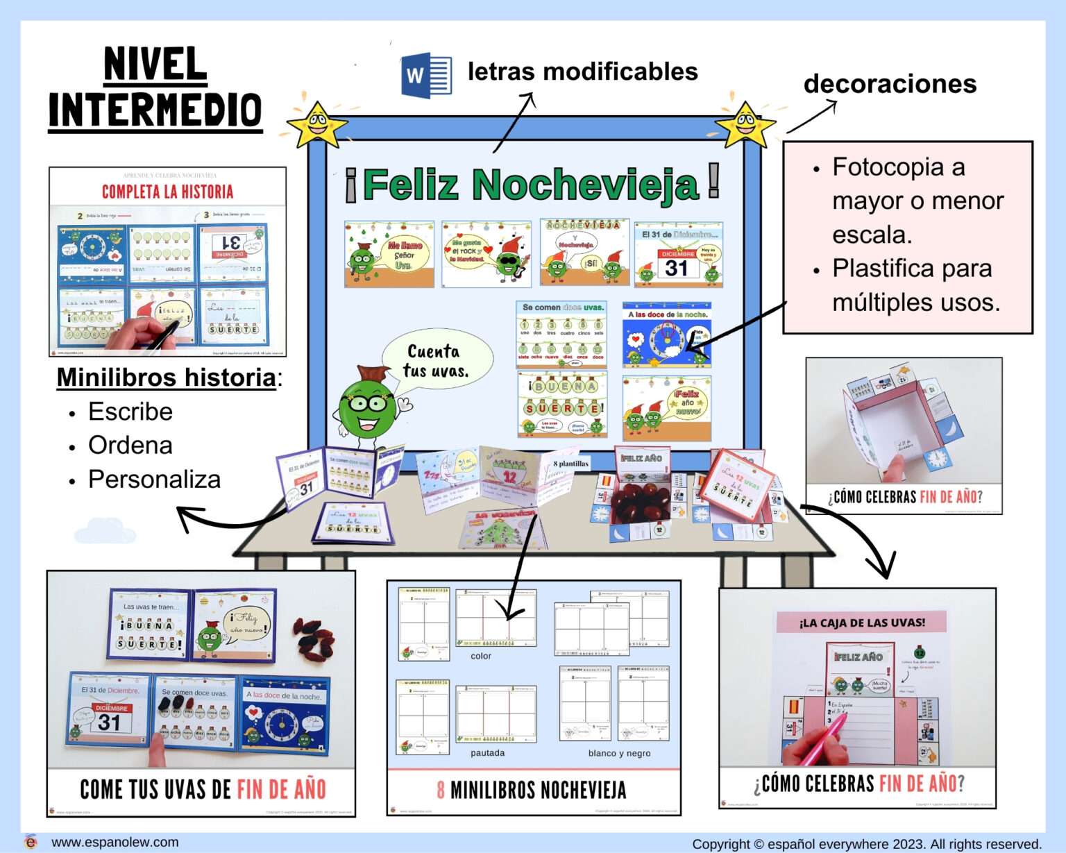 🍇12 UVAS DE LA SUERTE. Ideas para Nochevieja con niños