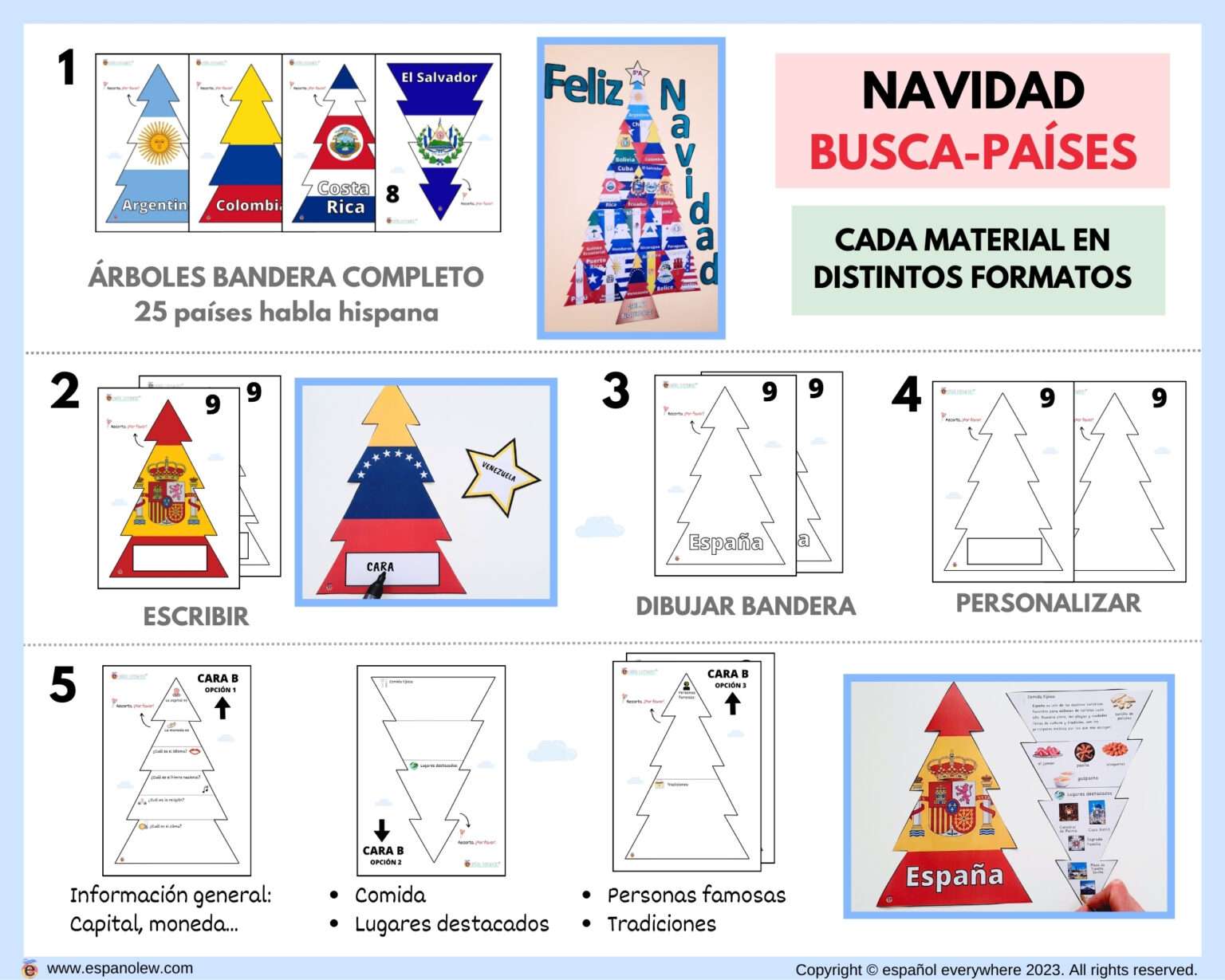💻´Busca-países de Navidad´- Celebra Navidad y explora países HABLA ...