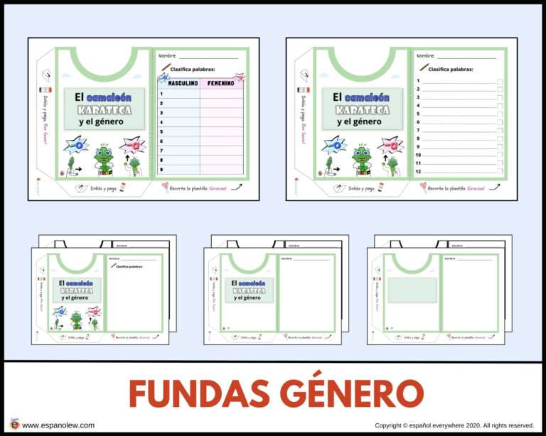 Actividades clasificar sustantivos género y número. Masculino y ...