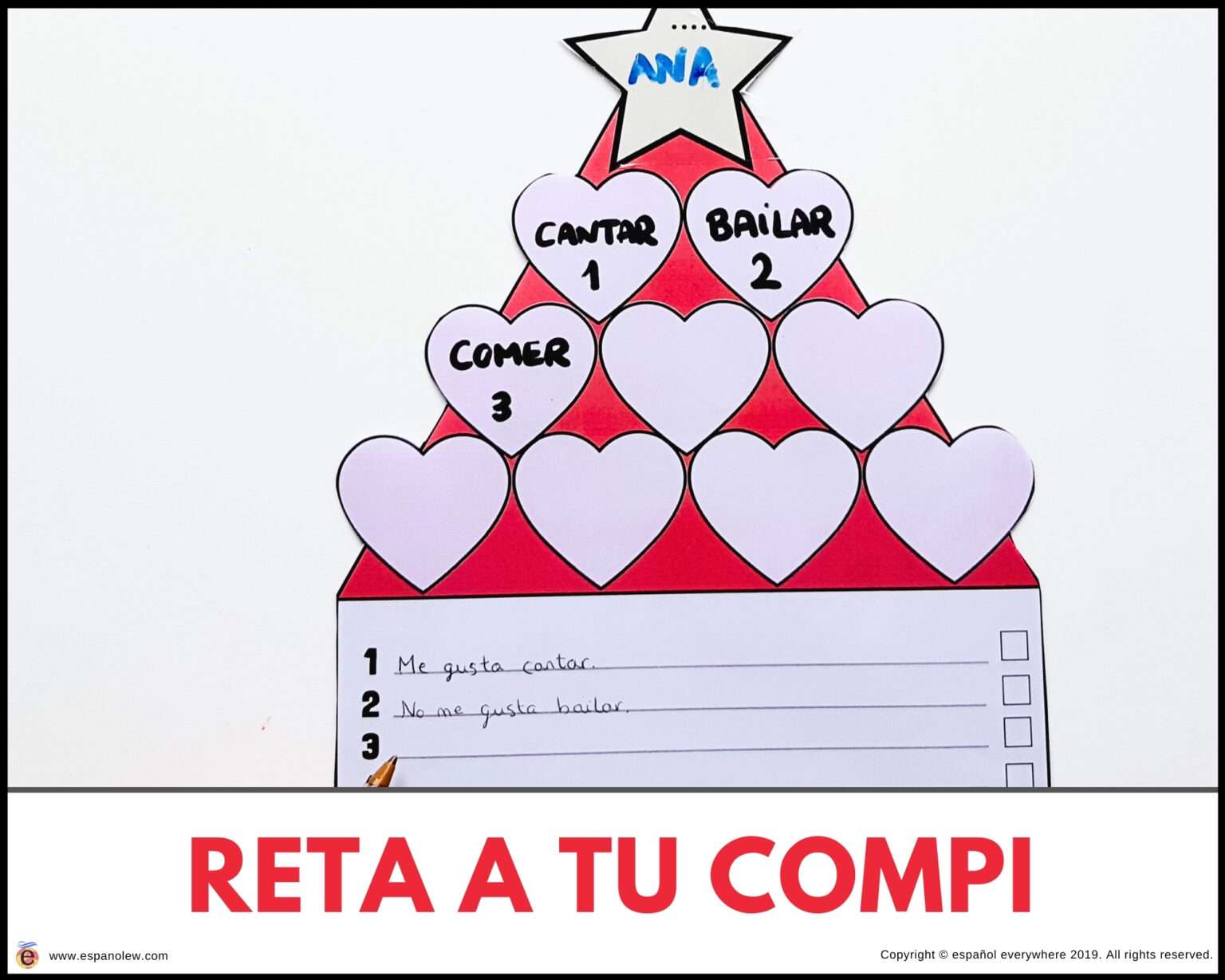 💻 ´Aprende-Árbol de Navidad´- Manualidades y juegos con infinitivos y ...
