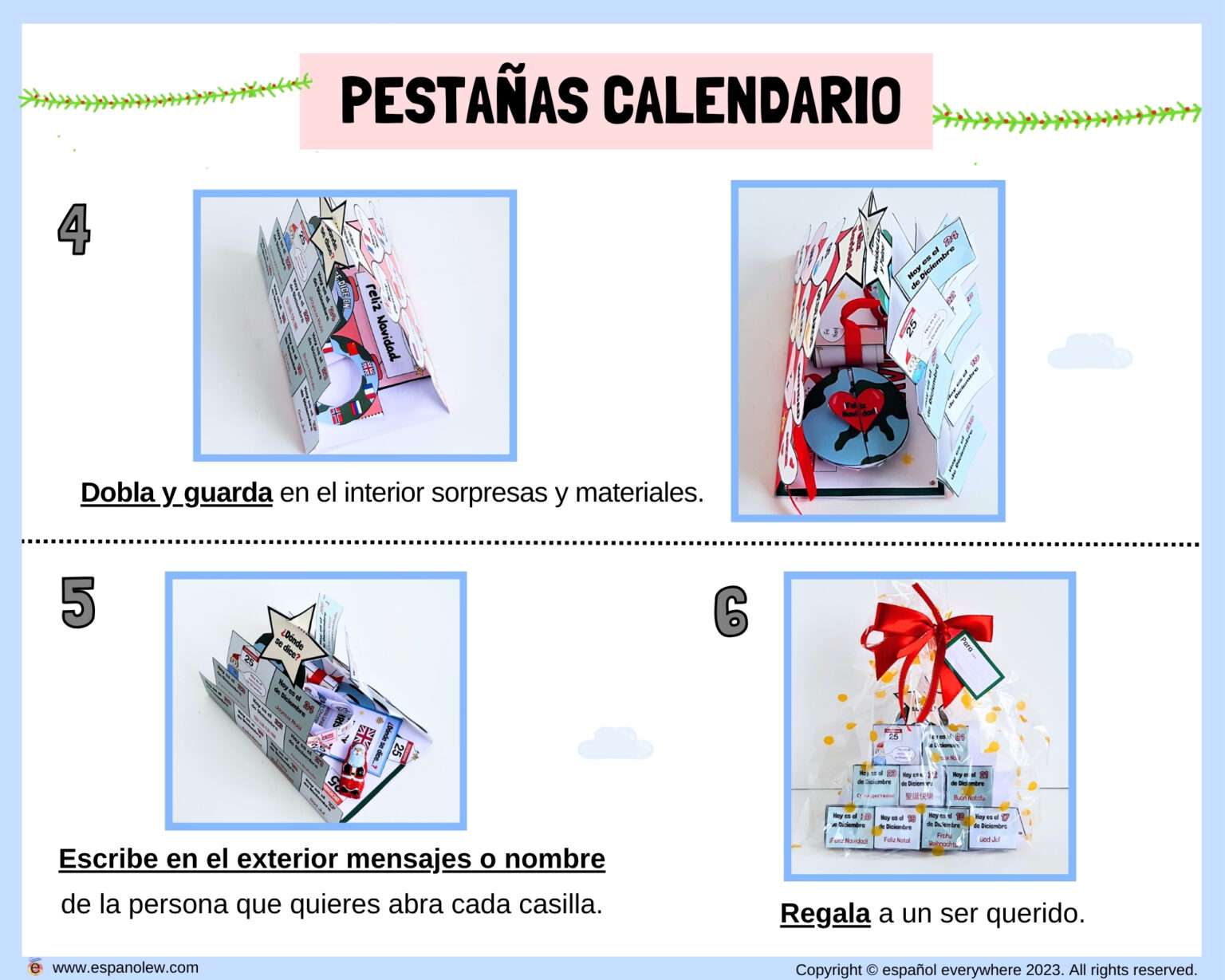 Actividades para Navidad con niños. Países en Navidad. Clase de español ...