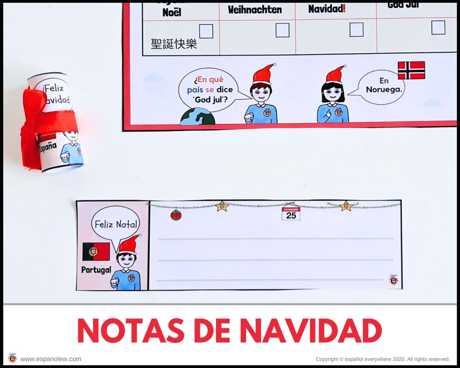 💻 ´Aprende-Árbol de Navidad´- Manualidades y juegos con infinitivos y ...