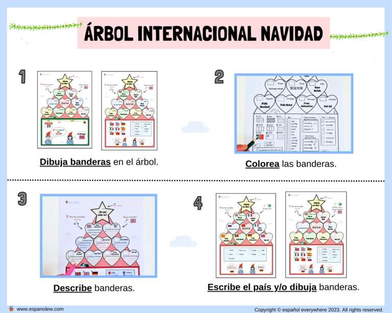 Actividades para Navidad con niños. Países en Navidad. Clase de español ...