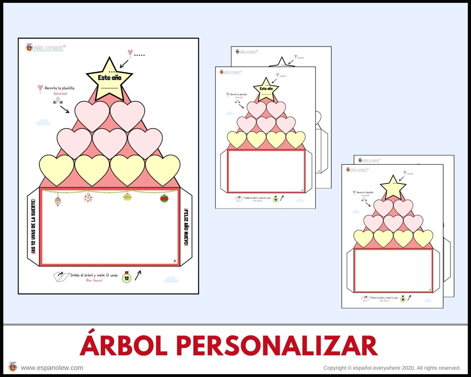 💻 Árboles y gafas de Nochevieja´- Manualidades, y juegos PPT Para Fin ...