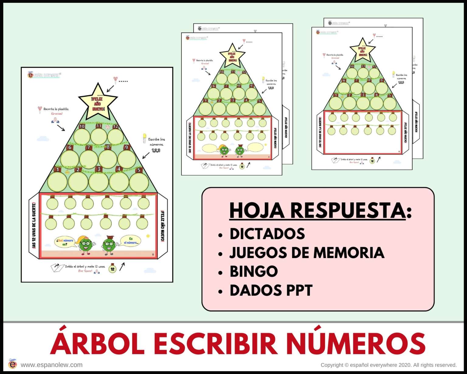 💻 Árboles y gafas de Nochevieja´- Manualidades, y juegos PPT Para Fin ...