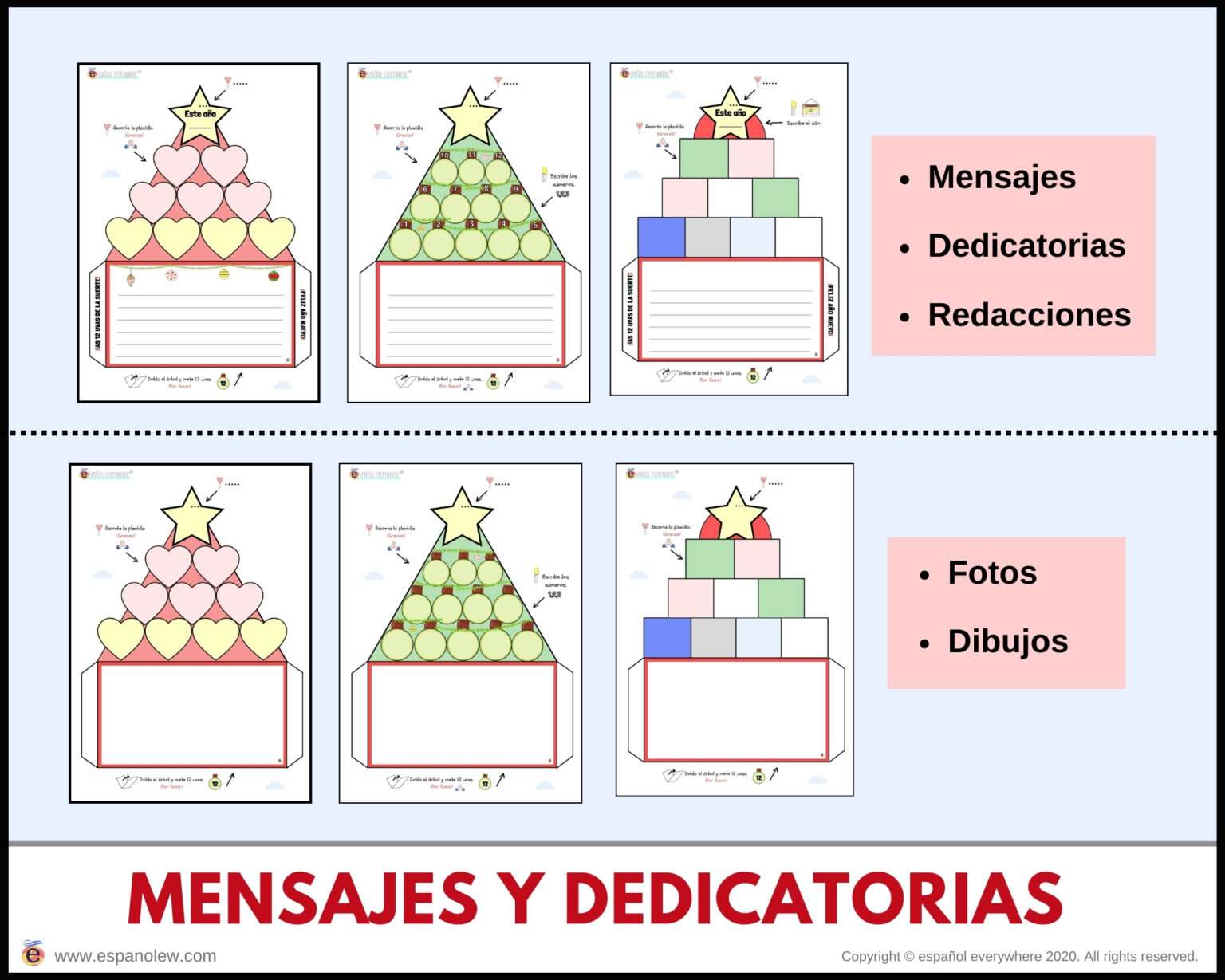 💻 Árboles y gafas de Nochevieja´- Manualidades, y juegos PPT Para Fin ...