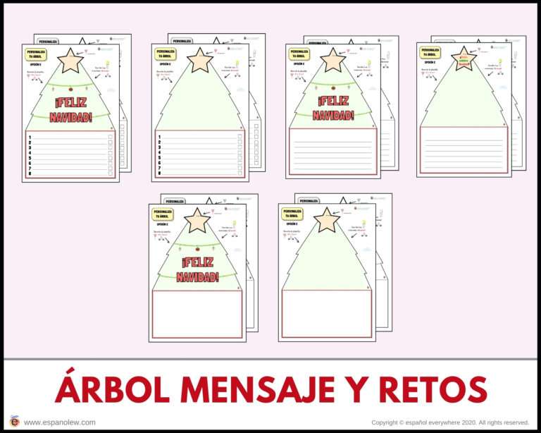 💻 ´Árboles SVO de Navidad´- Pronombres, verbos, oraciones y vocabulario ...