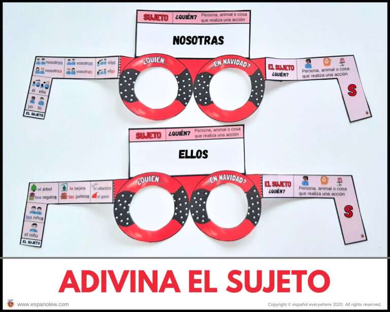 💻 ´Árboles SVO de Navidad´- Pronombres, verbos, oraciones y vocabulario ...