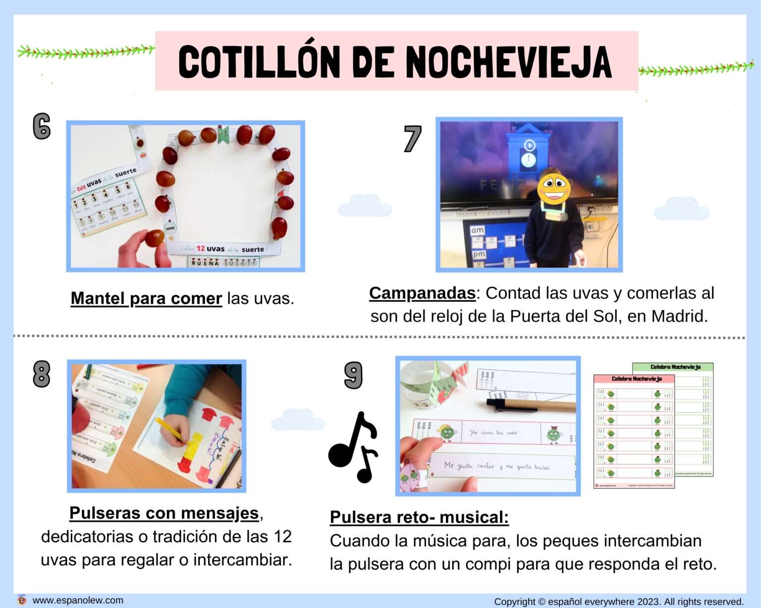 💻 Juegos para Nochevieja. Números 1 al 100, colores, saludos y ...